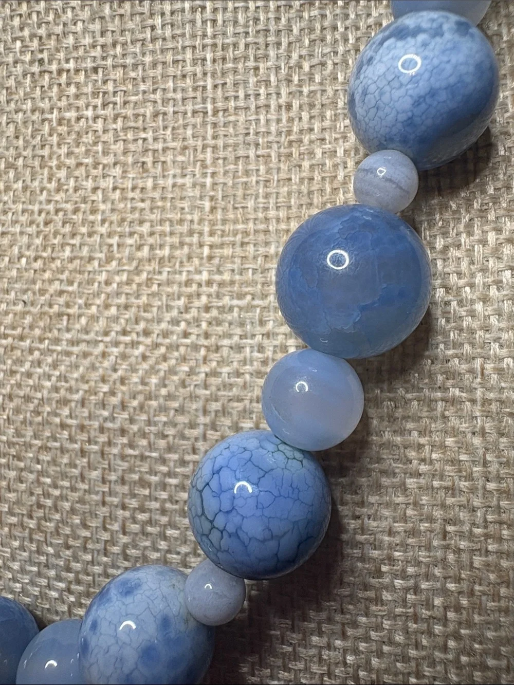 Kelco | Jewelry | Blue Lace And Dragon Vein Agate 2 French Wire Closure ...